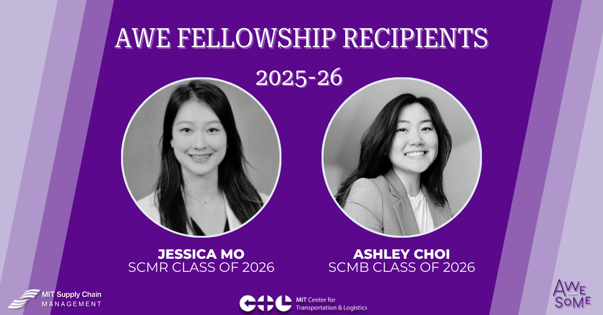 MIT SCM Announces 2025-2026 AWE Fellowship Recipients | Center for ...
